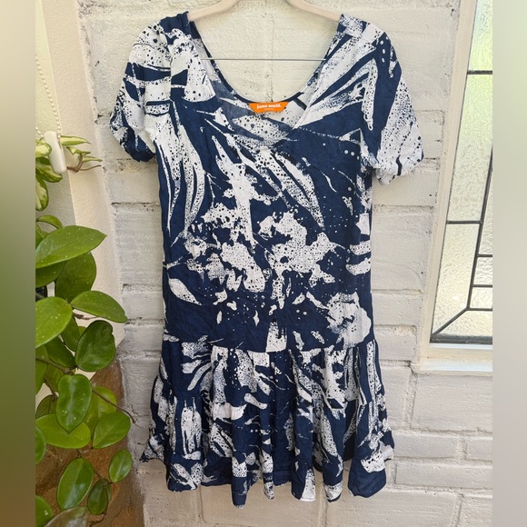 Jams World | Dresses | Jams World Blue And White Floral Hawaiian ...